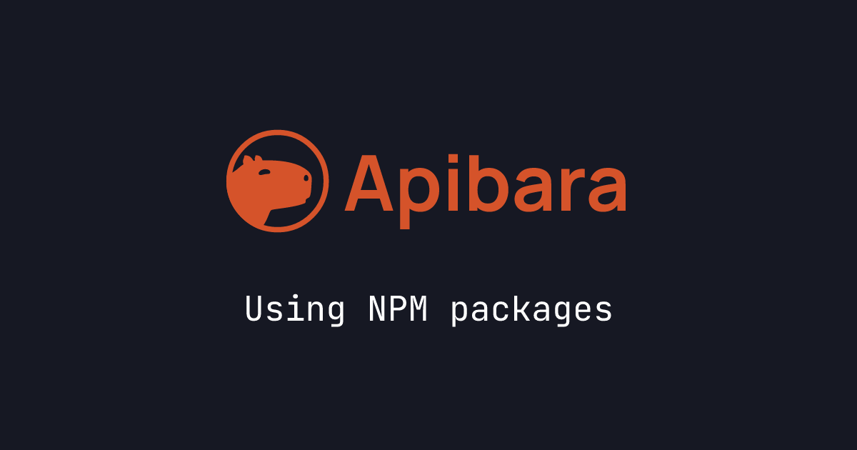 Using NPM packages - Apibara Documentation